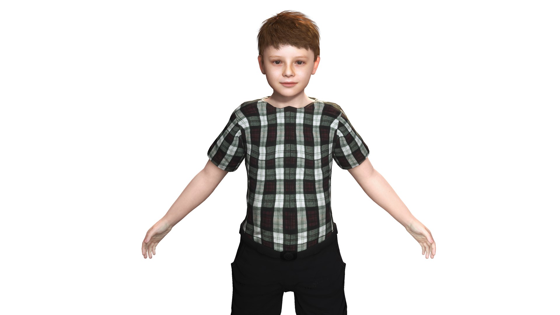 3D AAA 3D REALISTIC HUMAN RIGGED CHARACTER -EUROPEAN KIDS BOY 01 ...