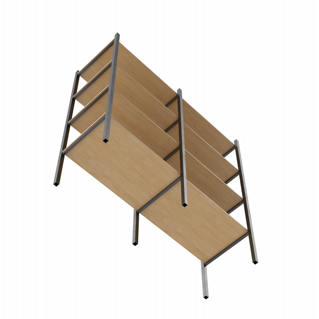 3D Model Warehouse Wooden Racks - TurboSquid 2305666