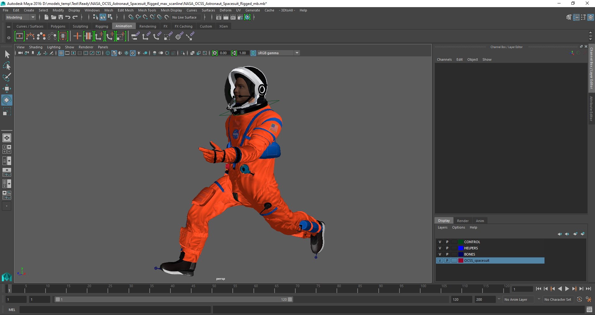 3D Nasa Ocss Astronaut Spacesuit Model - TurboSquid 1580121