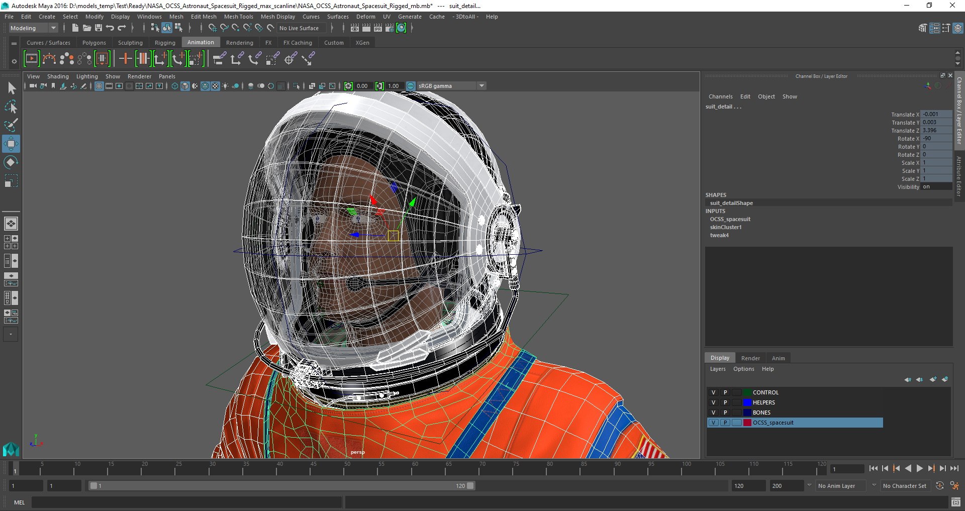 3D Nasa Ocss Astronaut Spacesuit Model - TurboSquid 1580121