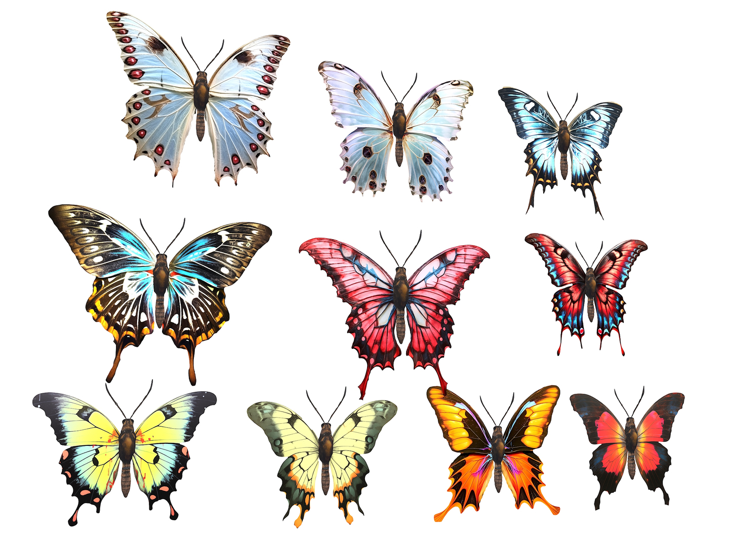 3D Model Butterflies Pack - TurboSquid 2151190