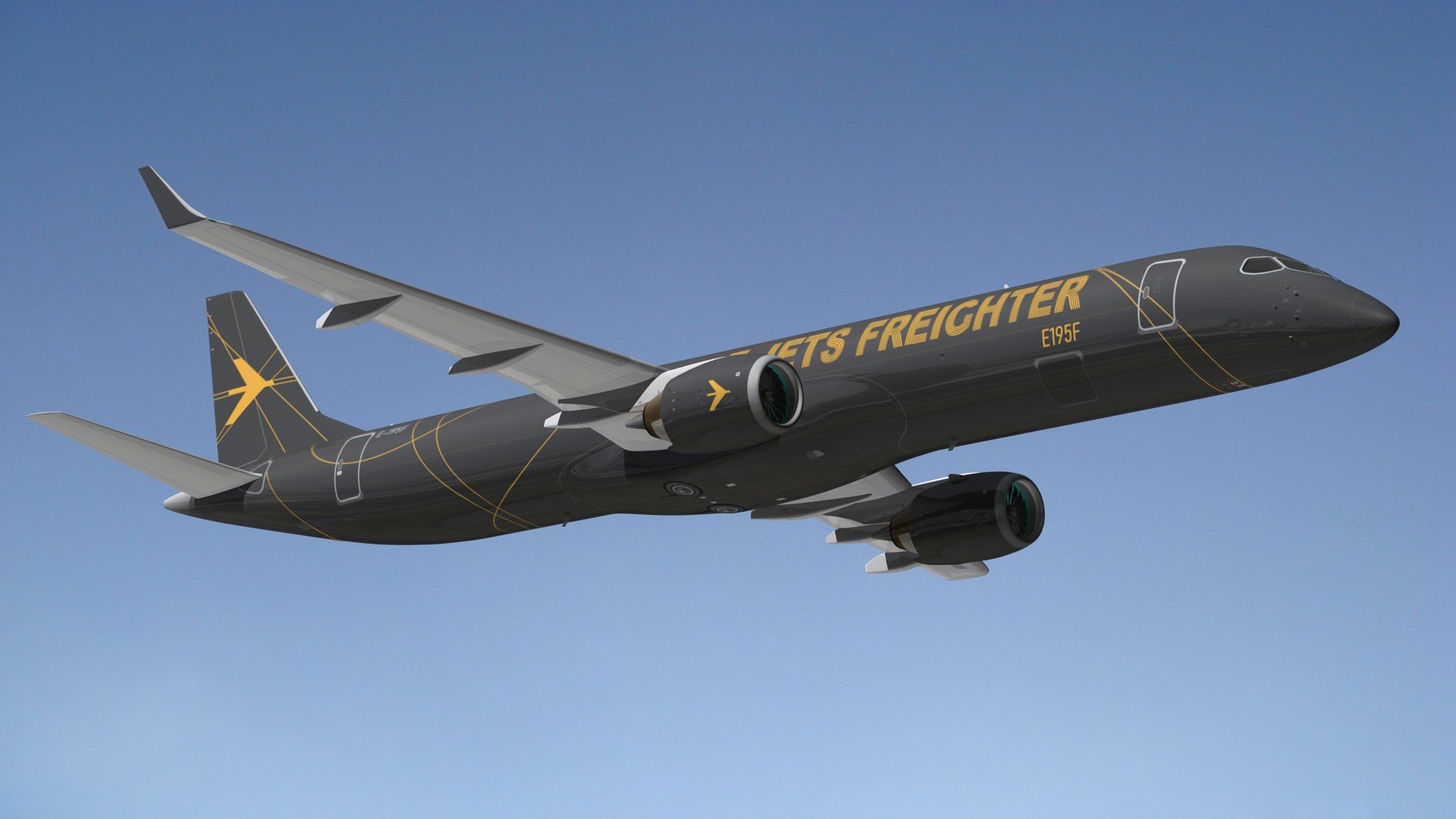 3D Embraer E195F Freighter - TurboSquid 2161440
