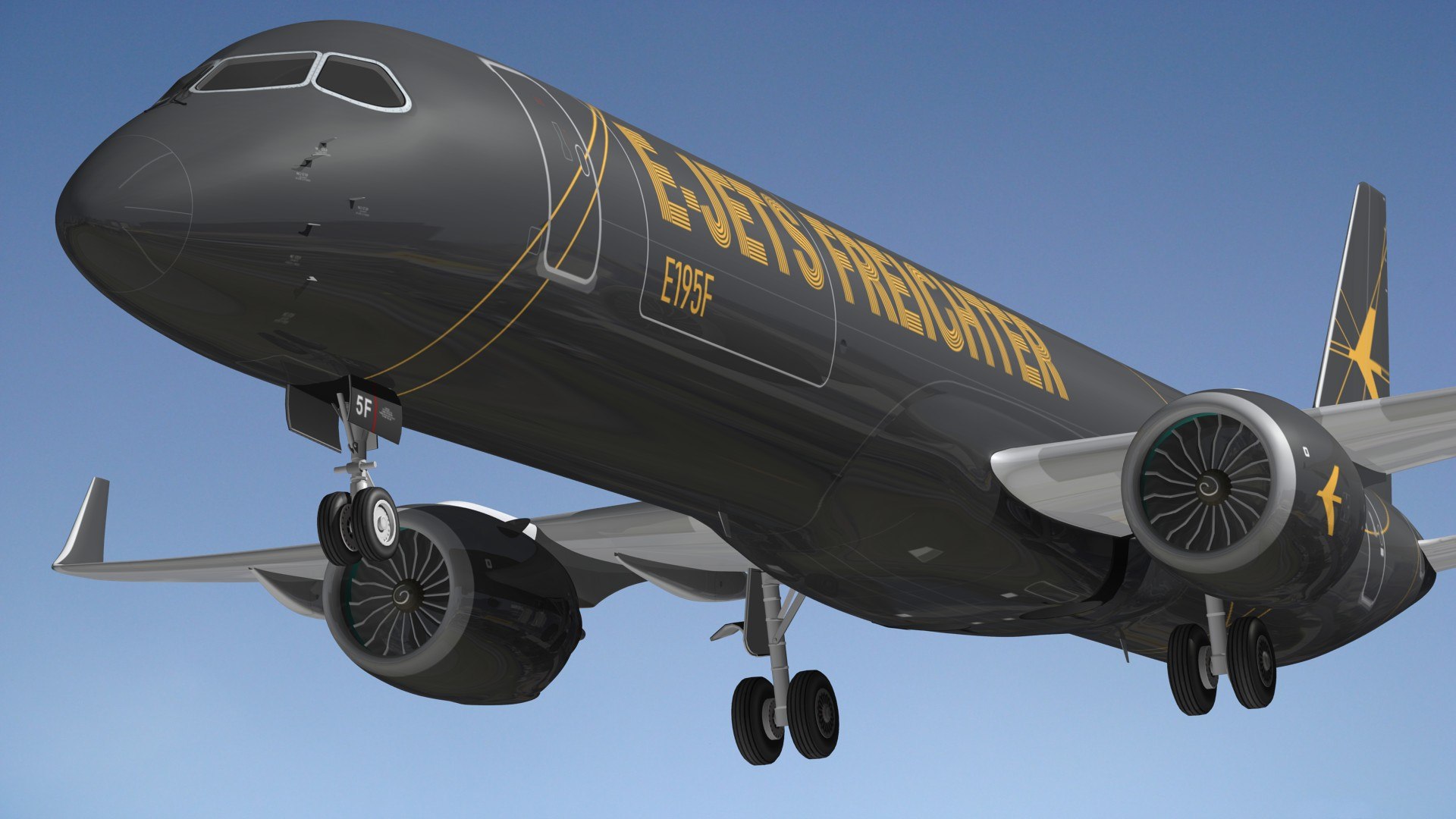 3D Embraer E195F Freighter - TurboSquid 2161440