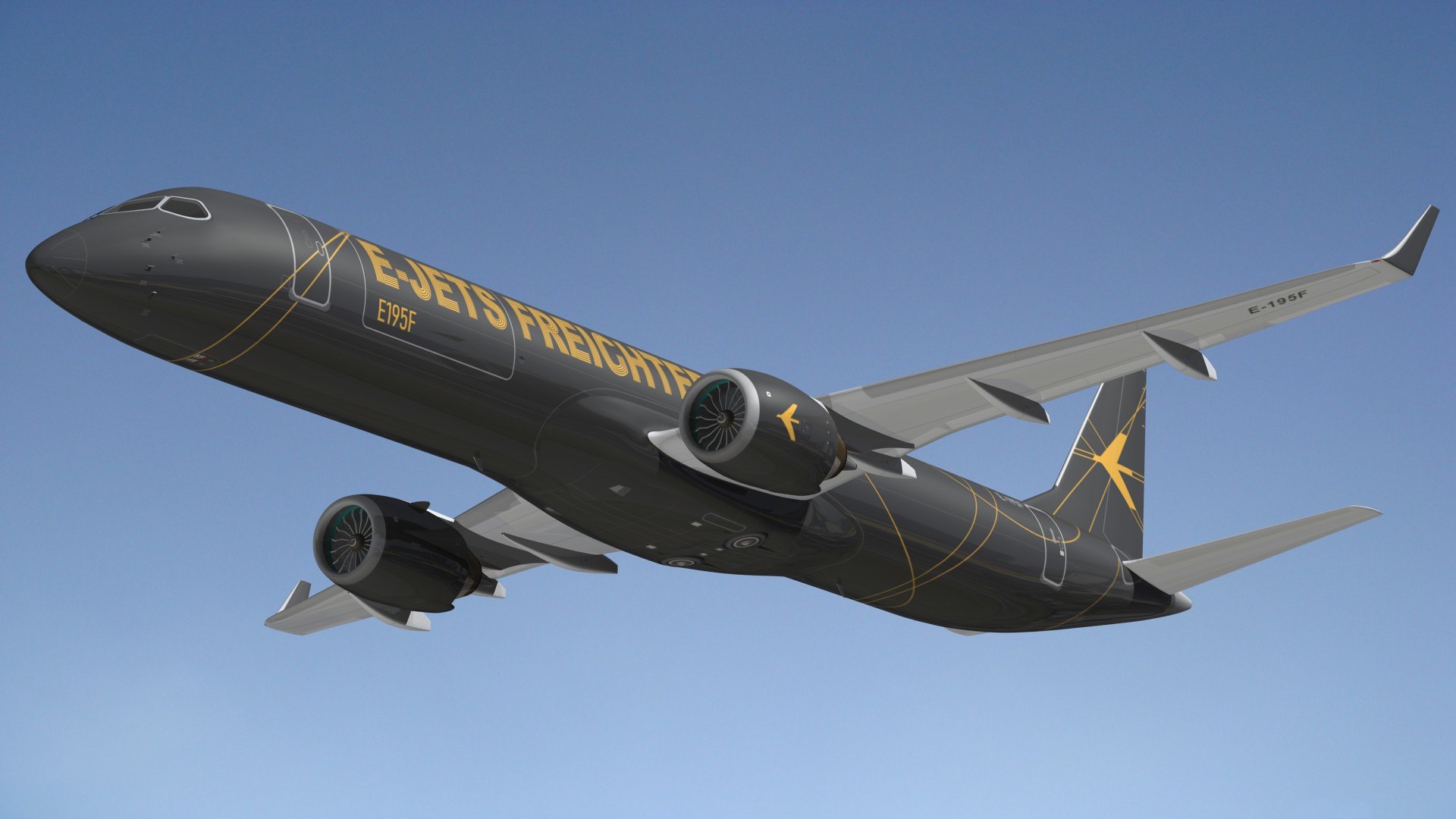 3D Embraer E195F Freighter - TurboSquid 2161440