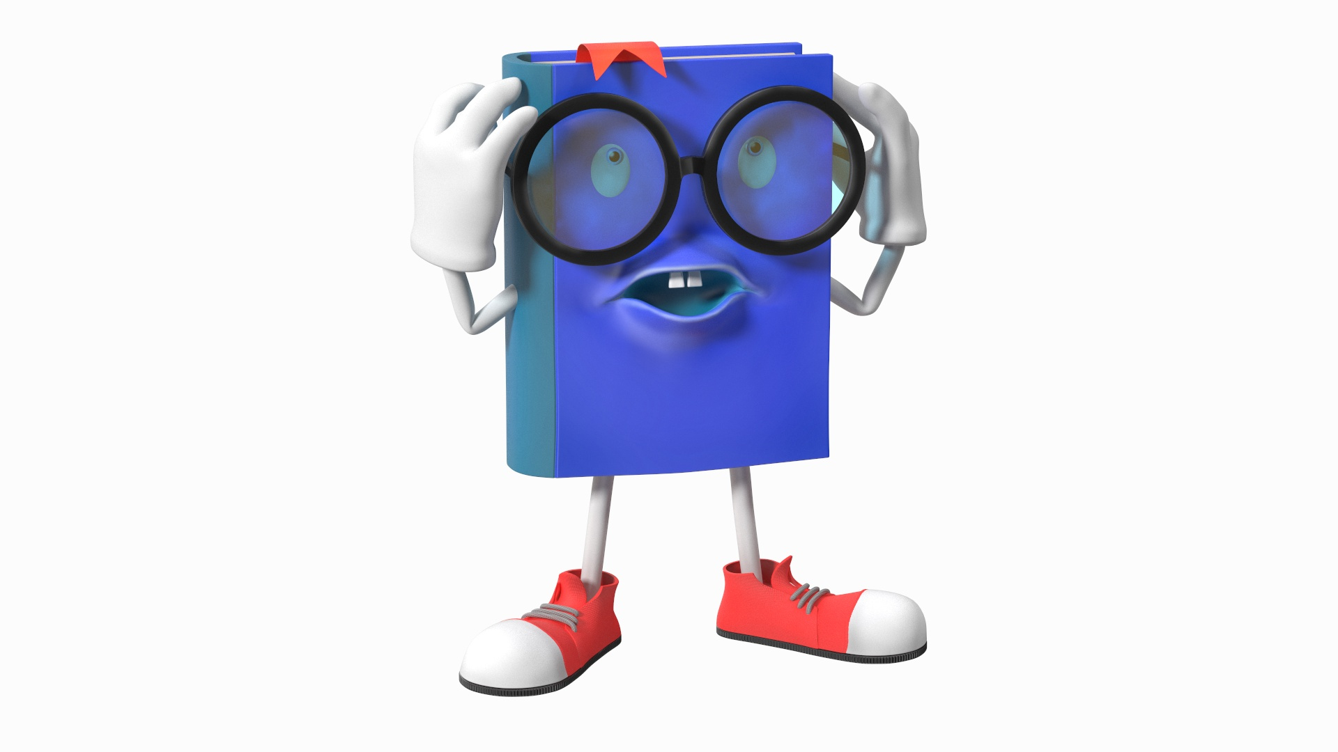 Blue Book Character Weary Pose 3D Model - TurboSquid 2128321