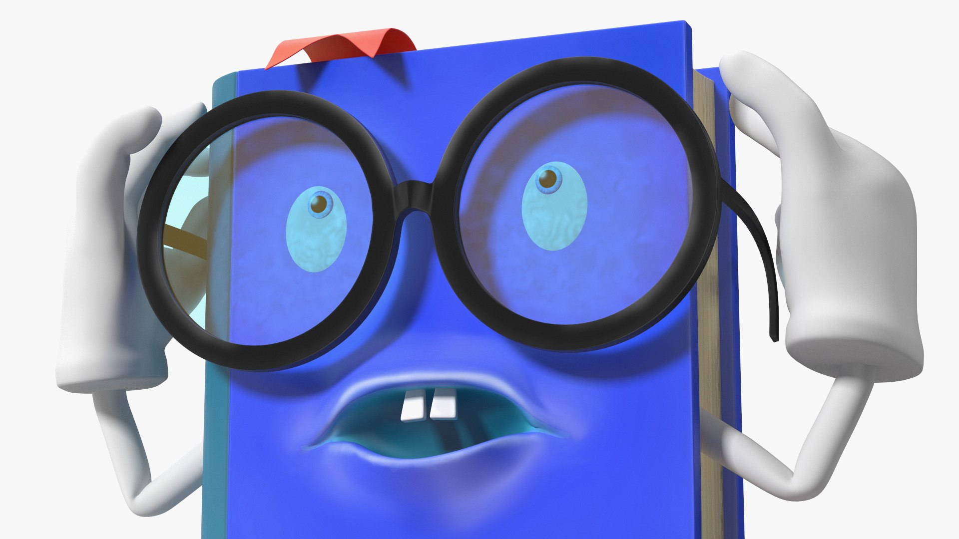 Blue Book Character Weary Pose 3D Model - TurboSquid 2128321