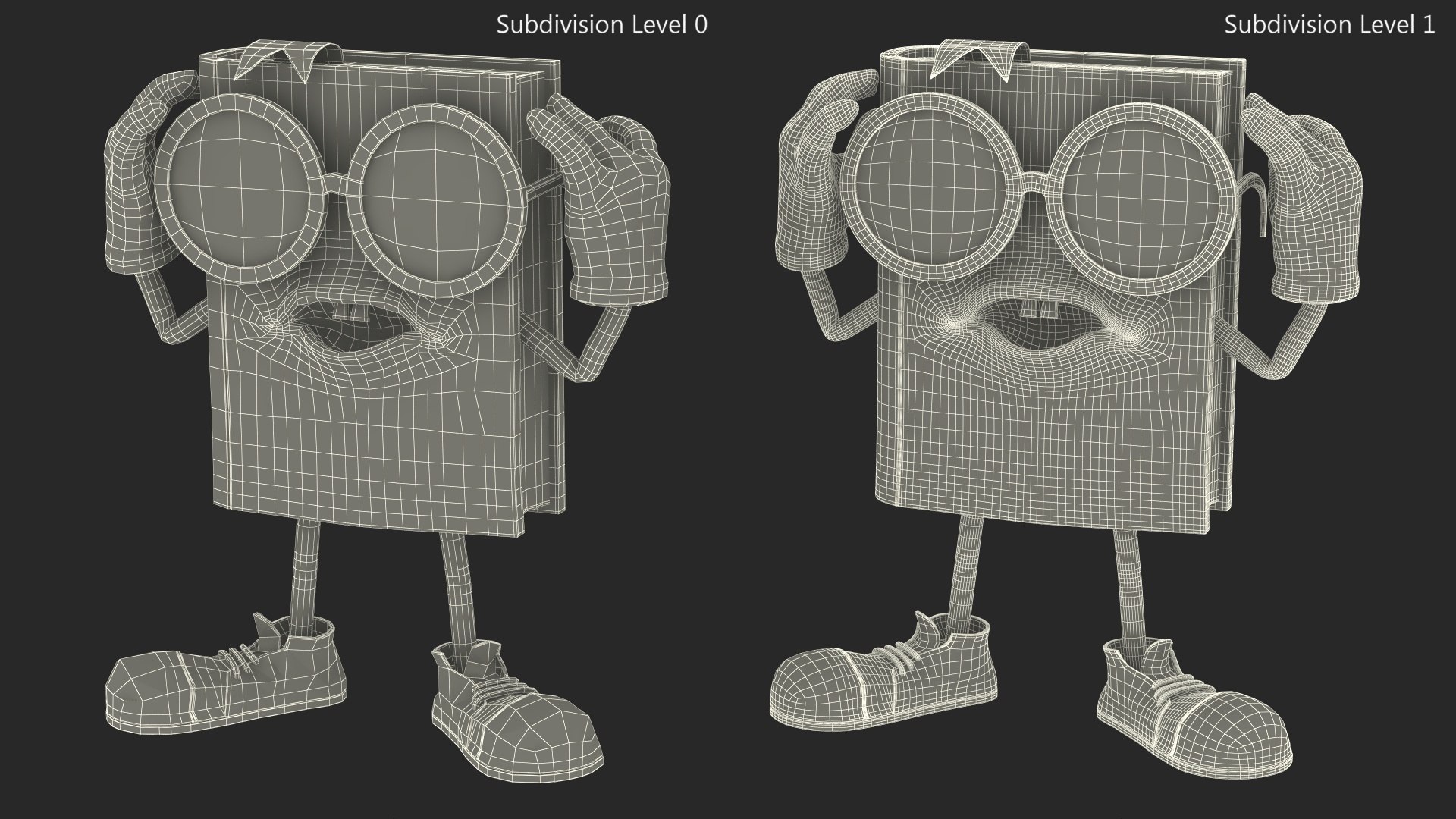 Blue Book Character Weary Pose 3D Model - TurboSquid 2128321