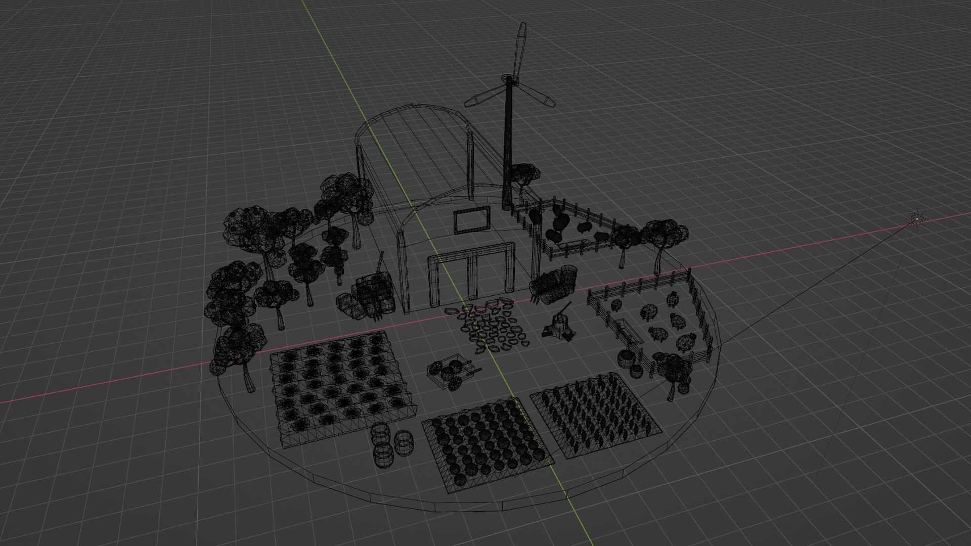 3D Low Poly Farm - TurboSquid 2060574