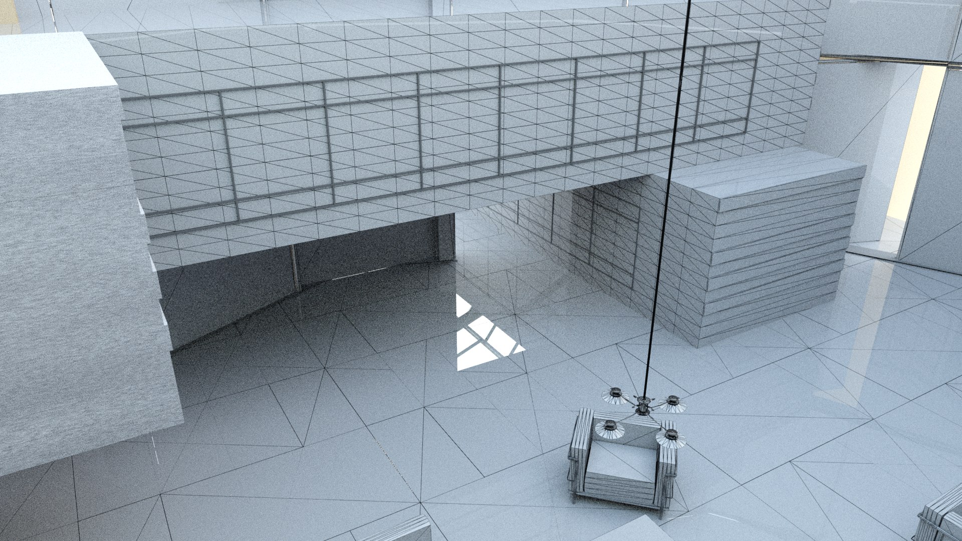 Modern Hall Interior Model - TurboSquid 2343359