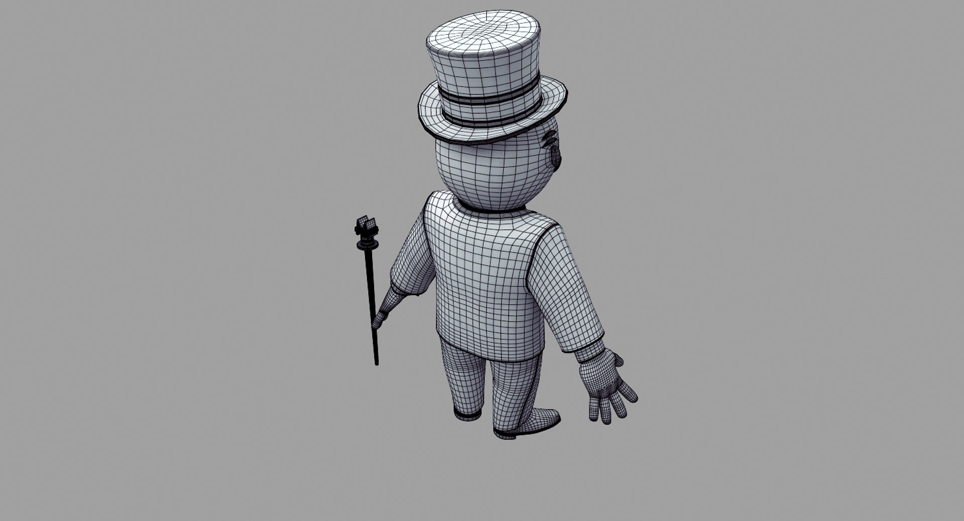 3D Mr Monopoly Model - TurboSquid 1157355