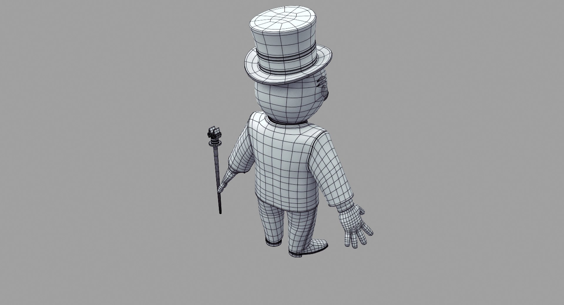 3D Mr Monopoly Model - TurboSquid 1157355