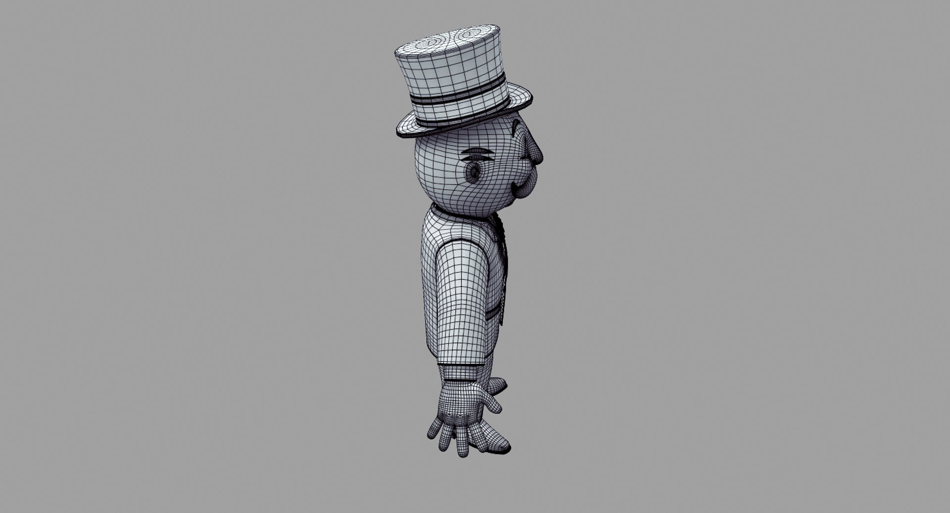 3D Mr Monopoly Model - TurboSquid 1157355