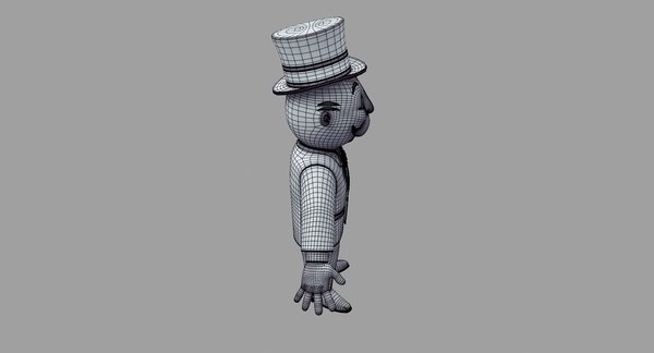 3D mr monopoly model - TurboSquid 1157355