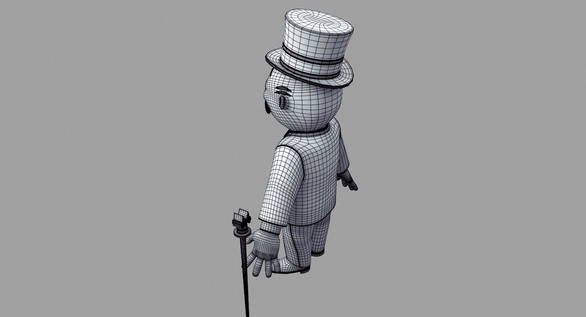 3D Mr Monopoly Model - TurboSquid 1157355