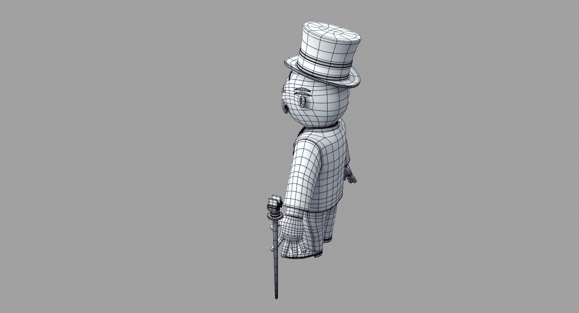 3D Mr Monopoly Model - TurboSquid 1157355