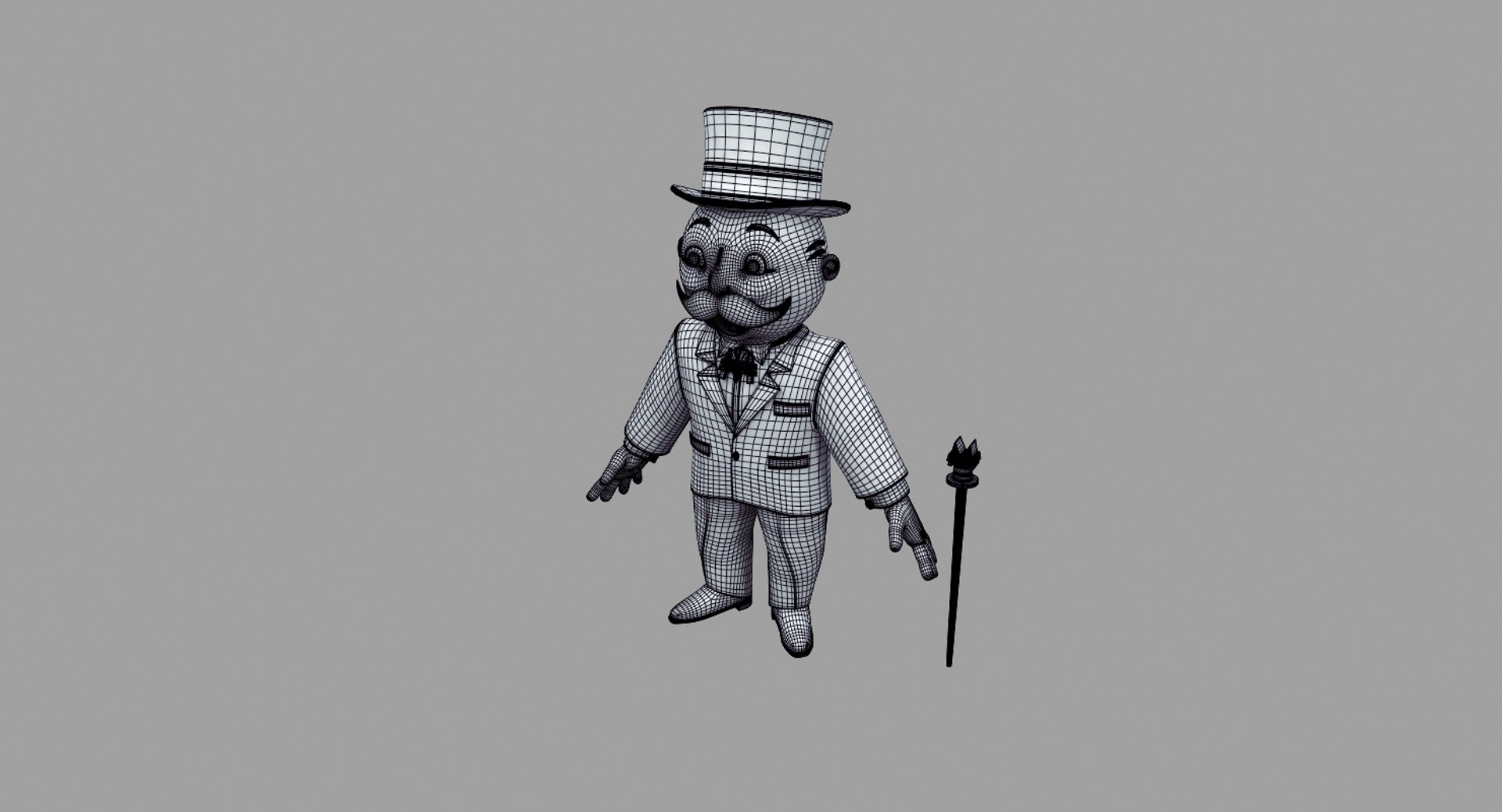 3D Mr Monopoly Model - TurboSquid 1157355