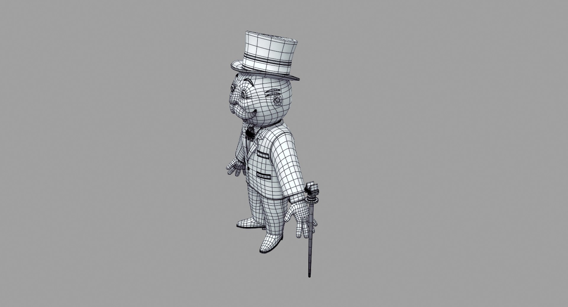 3D Mr Monopoly Model - TurboSquid 1157355