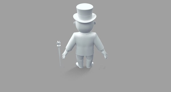 3D mr monopoly model - TurboSquid 1157355