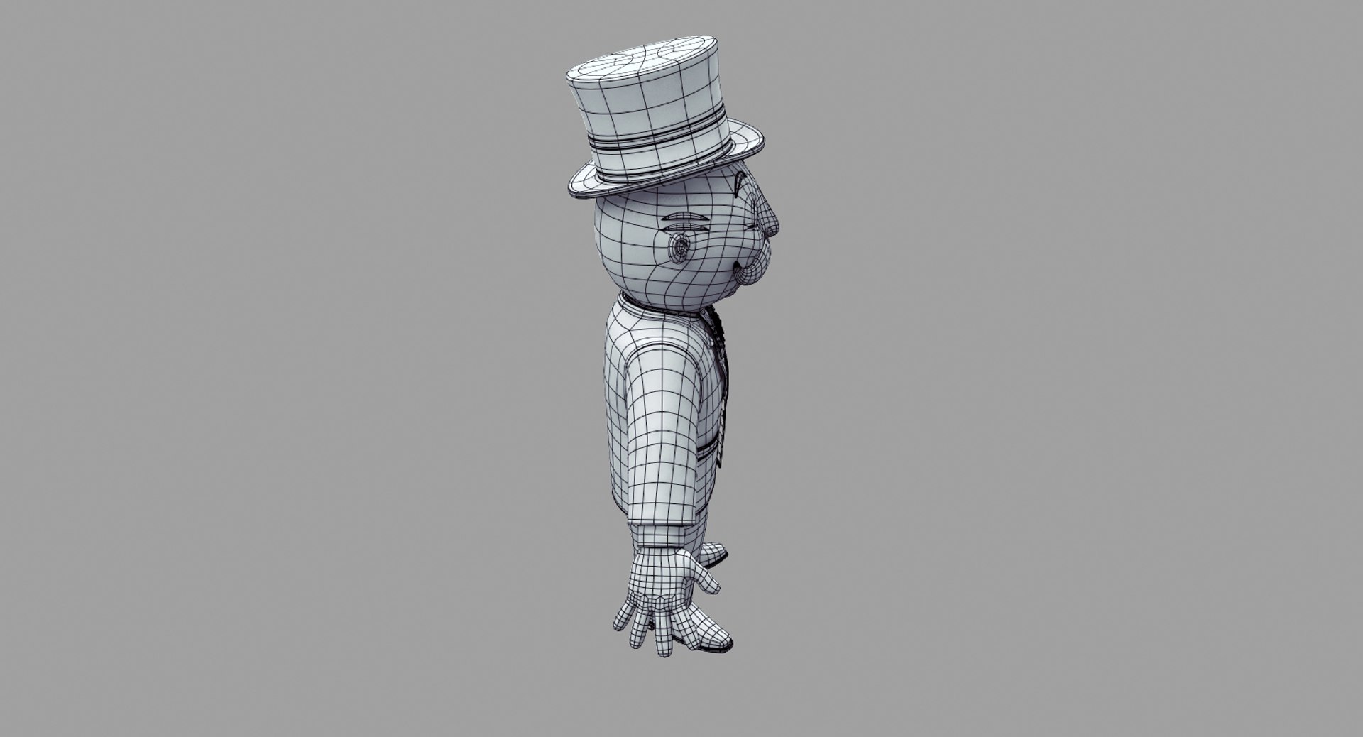 3D Mr Monopoly Model - TurboSquid 1157355