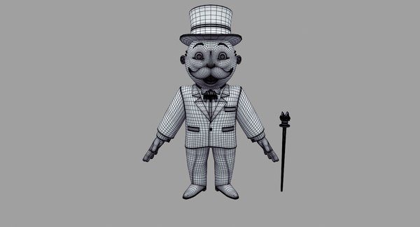 3D mr monopoly model - TurboSquid 1157355