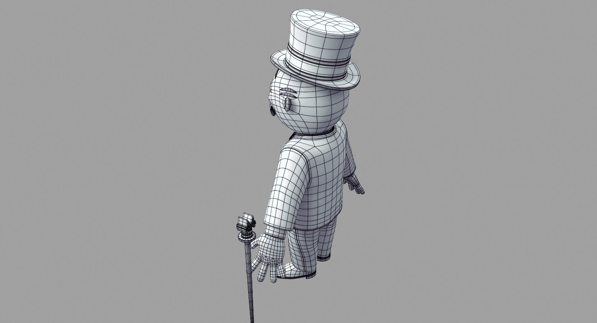 3D Mr Monopoly Model - TurboSquid 1157355