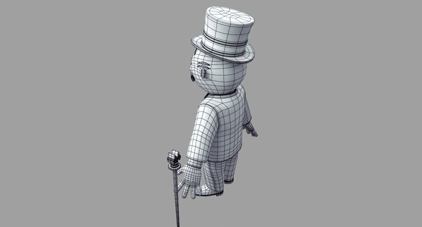 3D mr monopoly model - TurboSquid 1157355