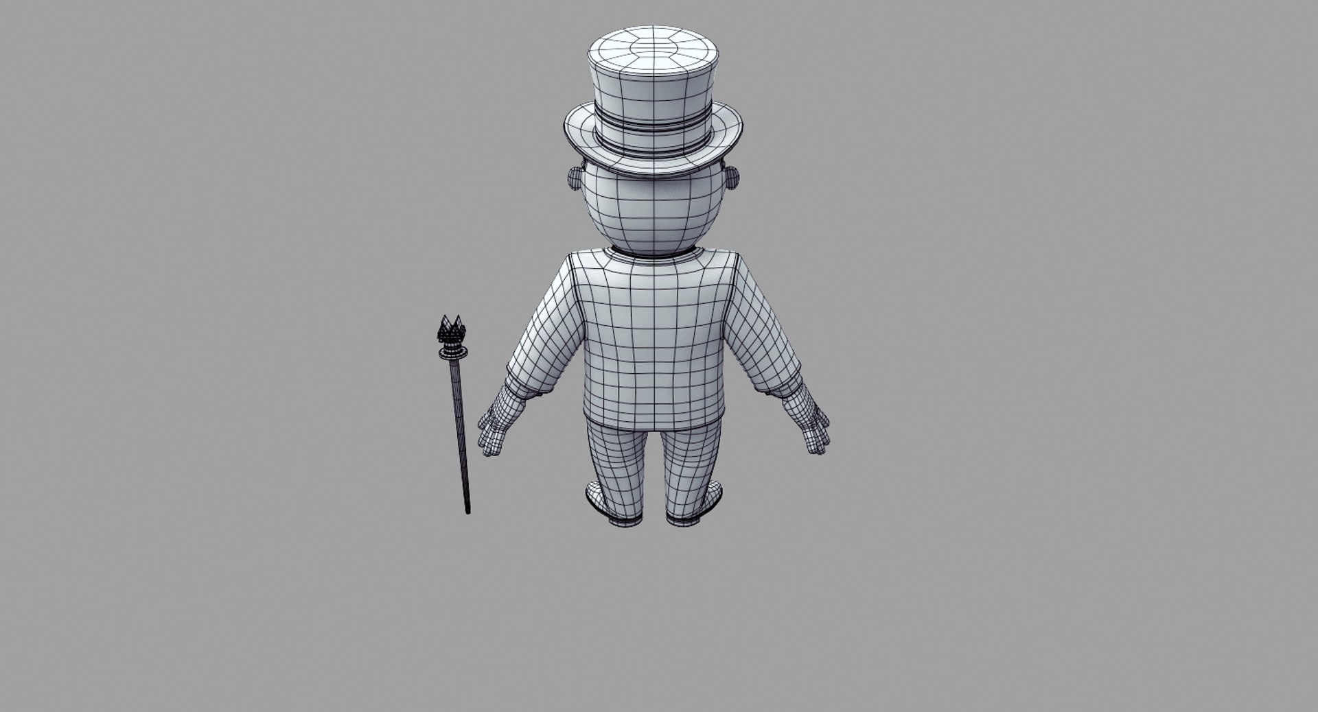 3D Mr Monopoly Model - TurboSquid 1157355