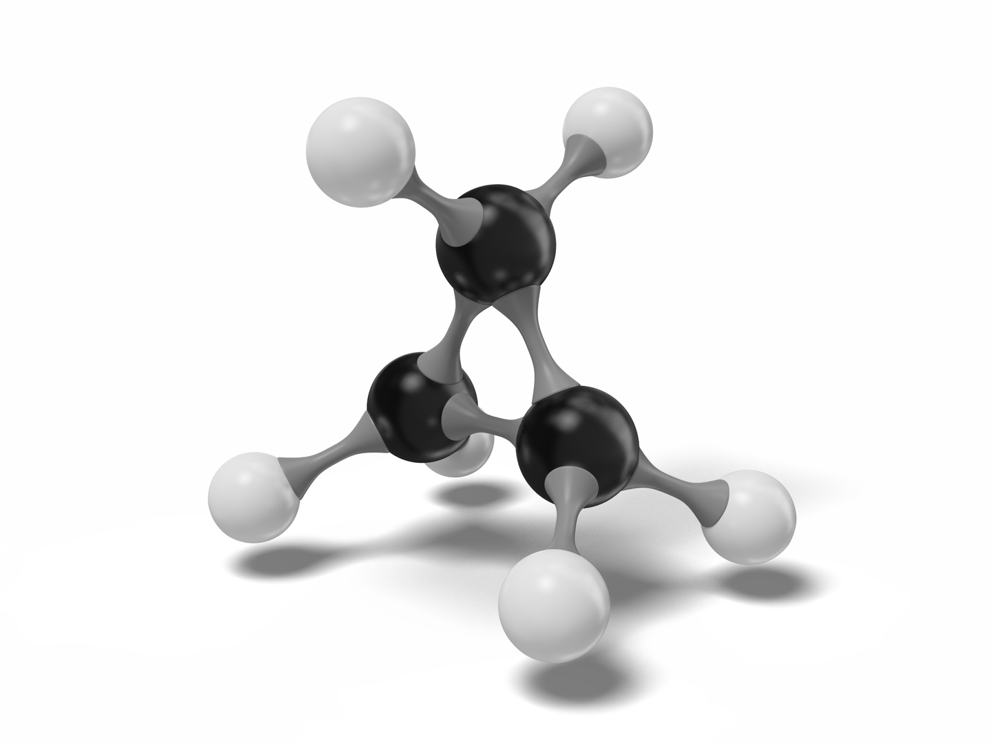 Cyclopropane Molecule C3h6 Modeled 3D Model - TurboSquid 1540176