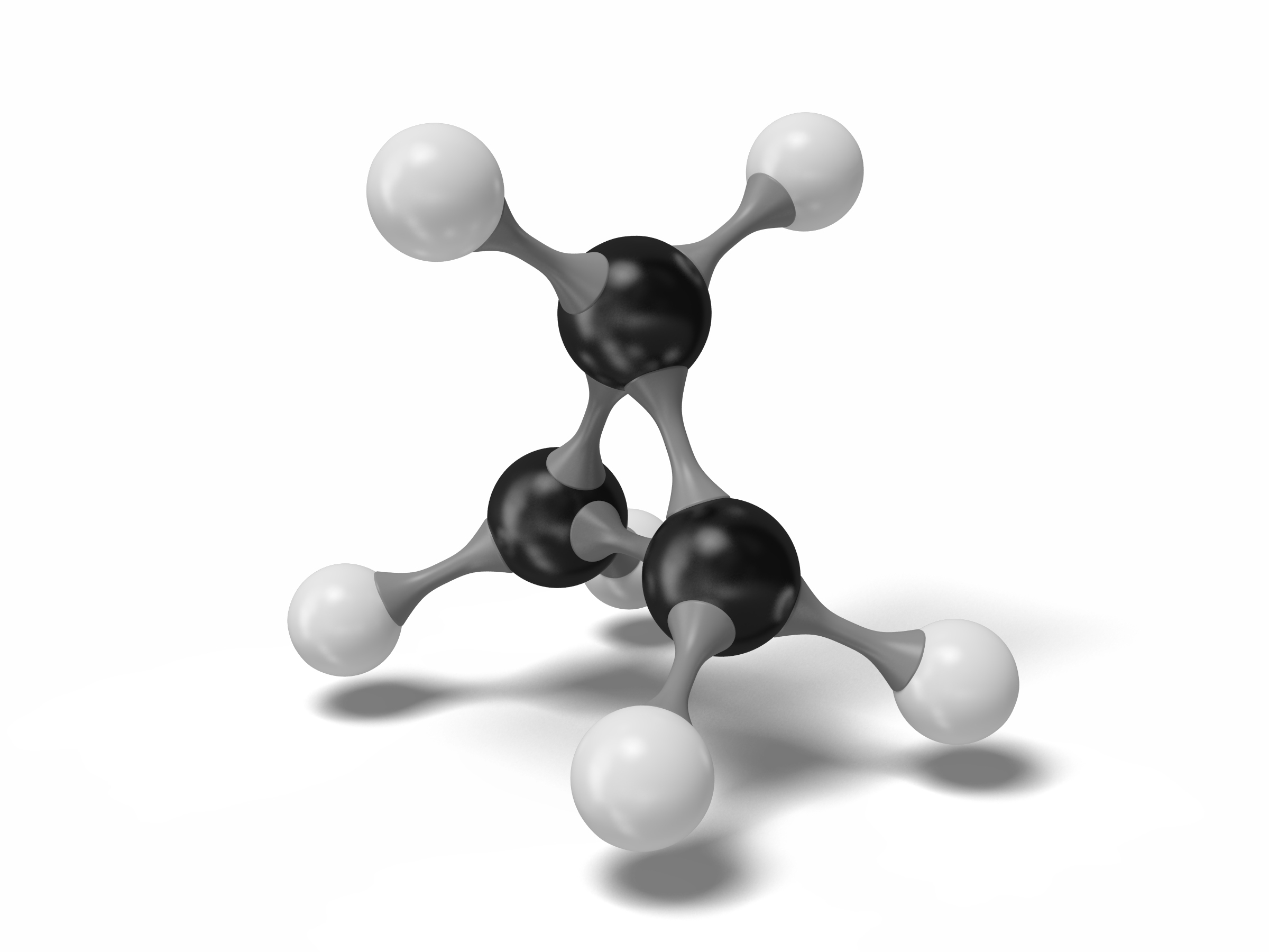 modelo 3d Modelo molecular de ciclopropano 3D C3H6 - TurboSquid 1540176