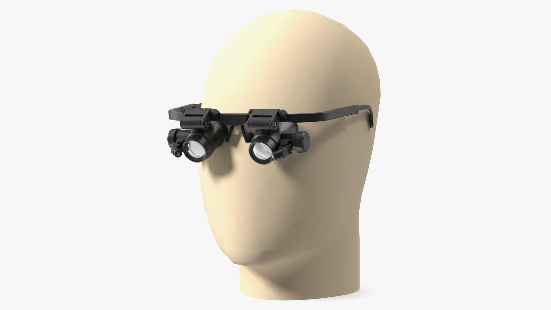 Binocular Head Mount Black Magnifier Glasses model - TurboSquid 2051129