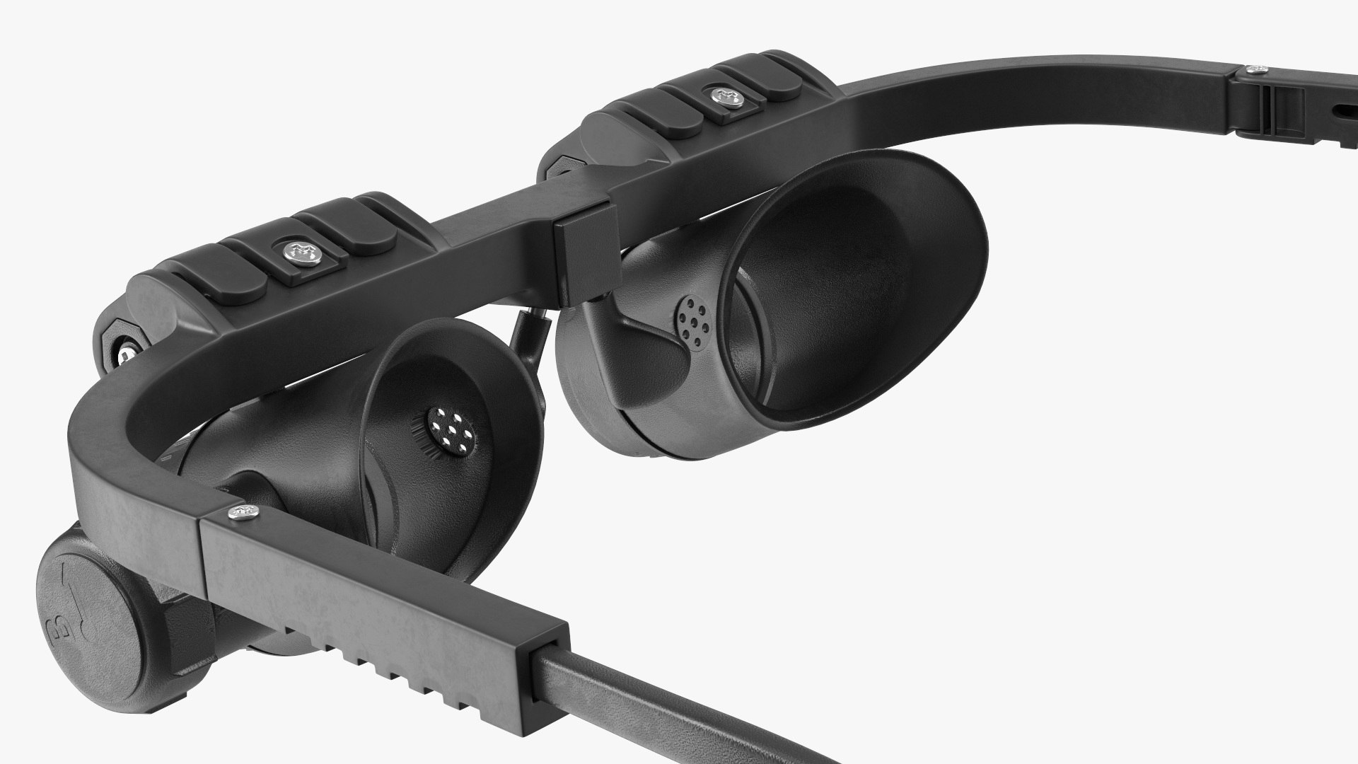 Binocular Head Mount Black Magnifier Glasses model - TurboSquid 2051129