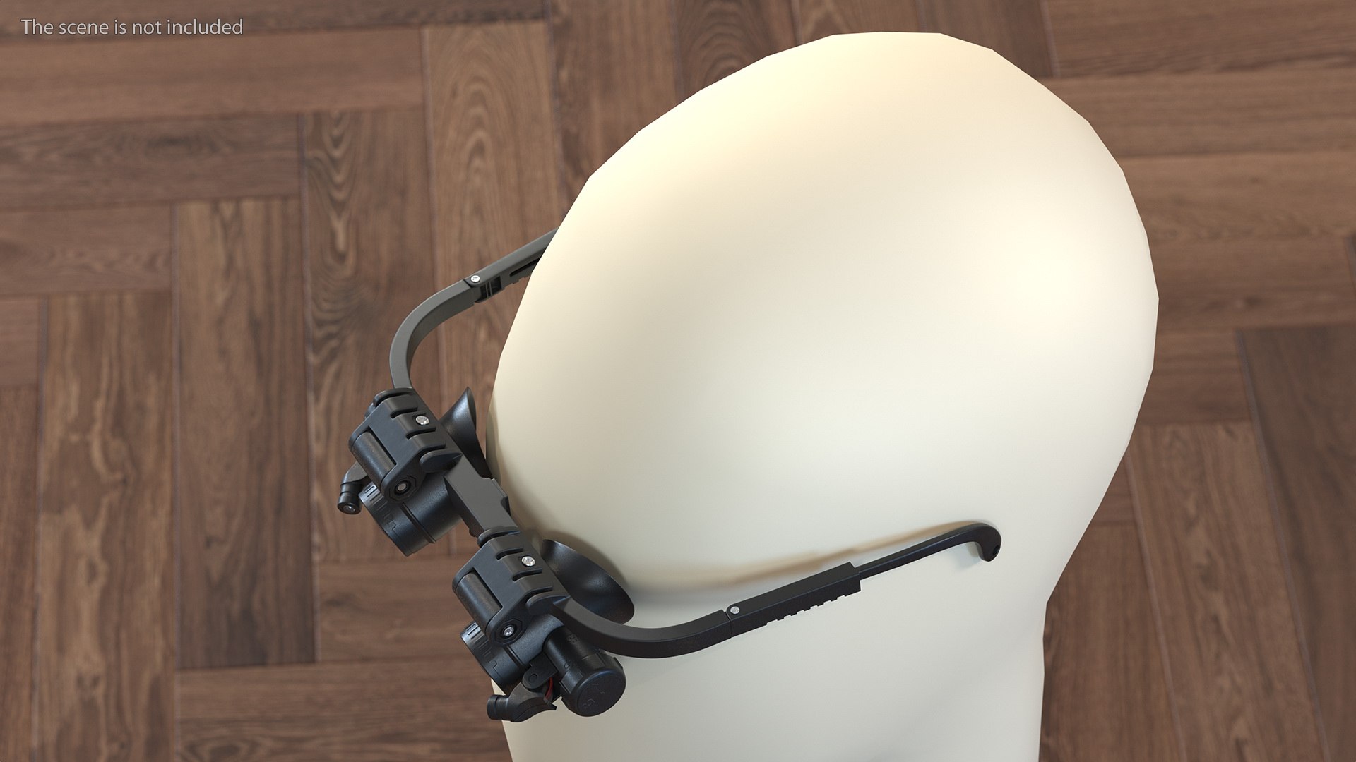 Binocular Head Mount Black Magnifier Glasses model - TurboSquid 2051129