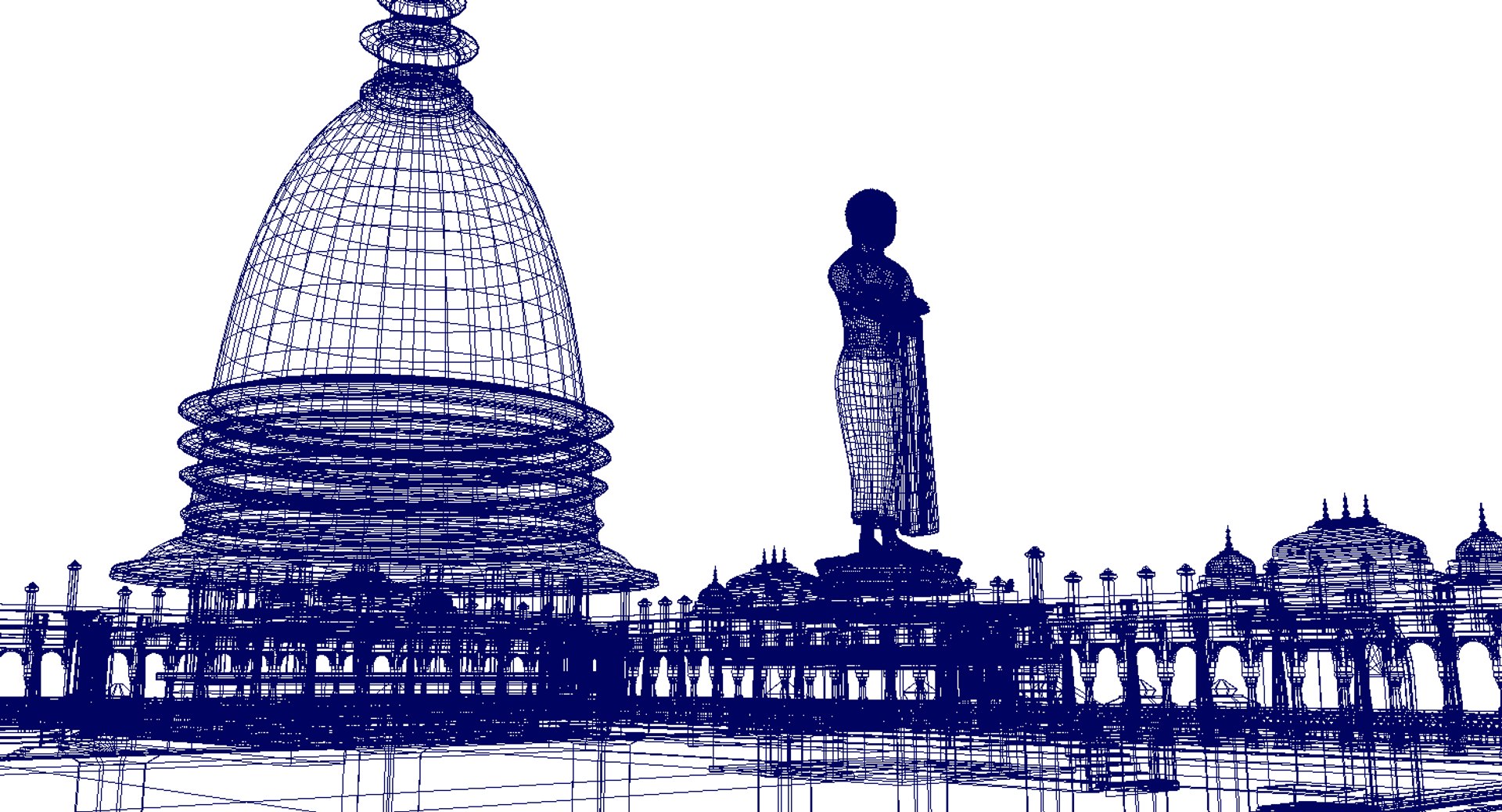 Budha temple 3D model - TurboSquid 1437920