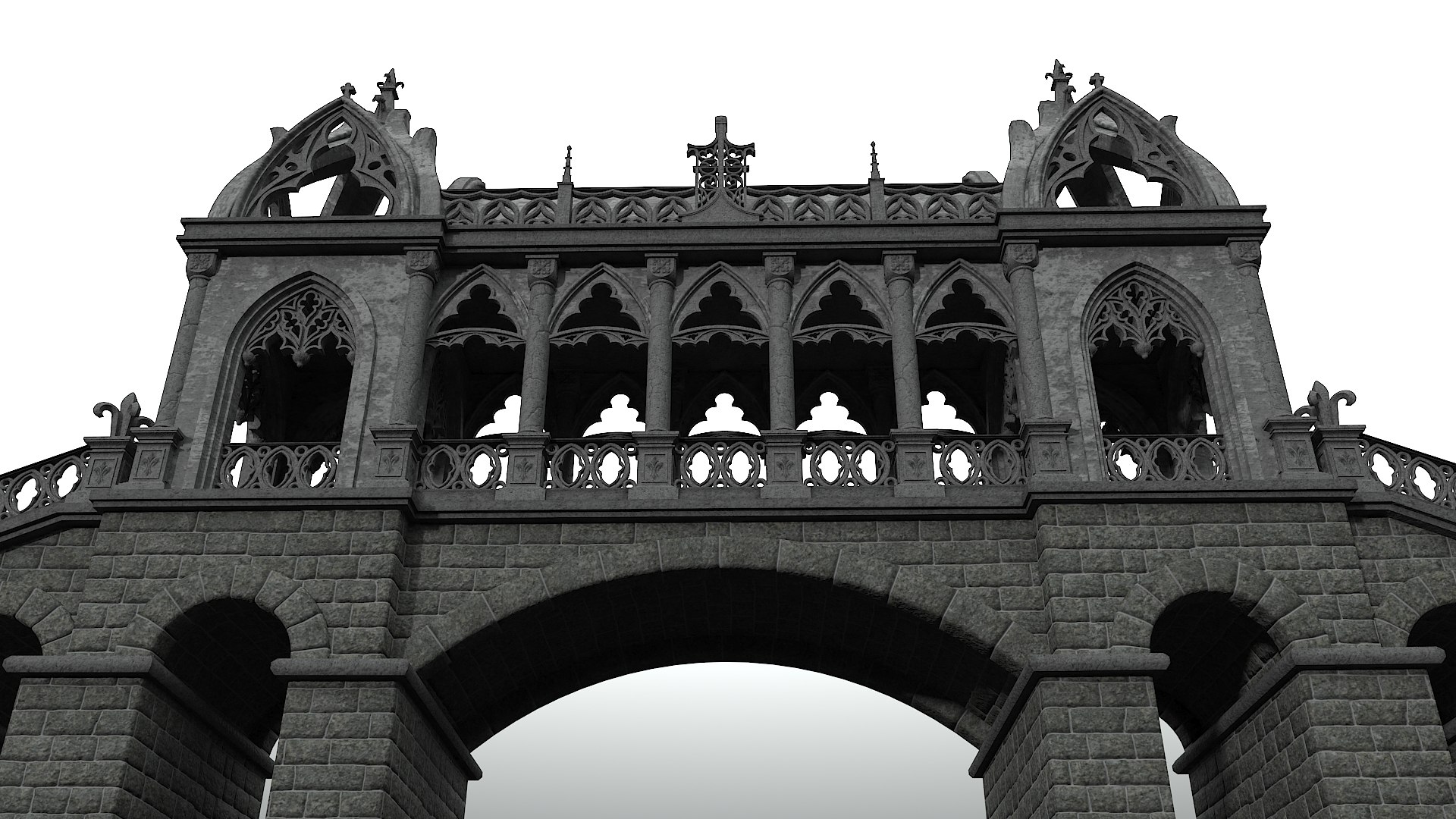Gothic Bridge 3D Model - TurboSquid 1185373