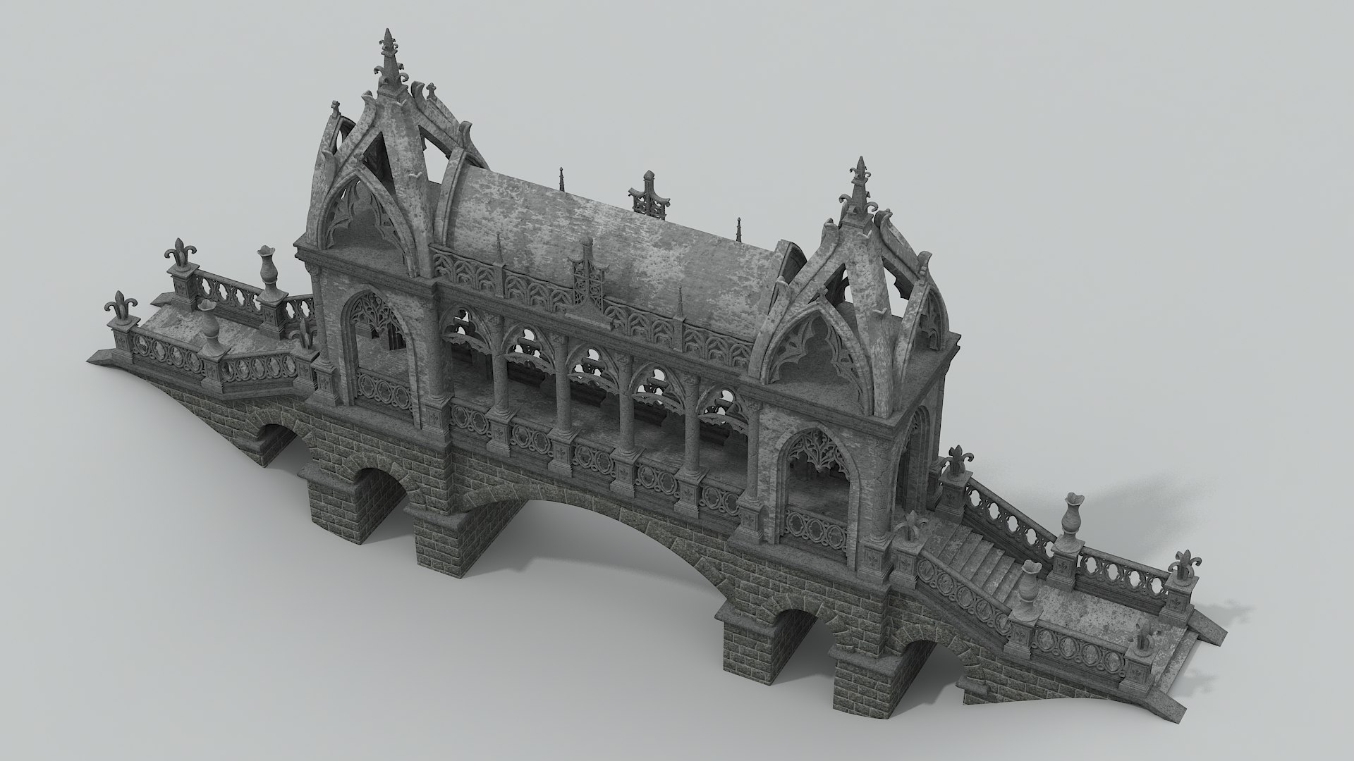 Gothic Bridge 3D Model - TurboSquid 1185373