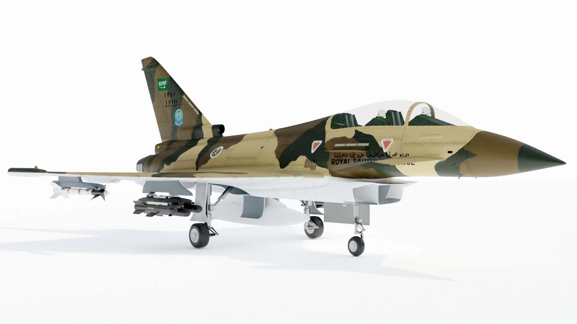 Eurofighter Typhoon Saudi Version 3ds