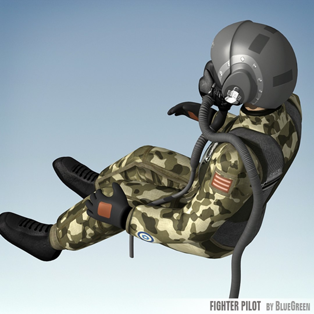 Fighter Pilot 3d Model