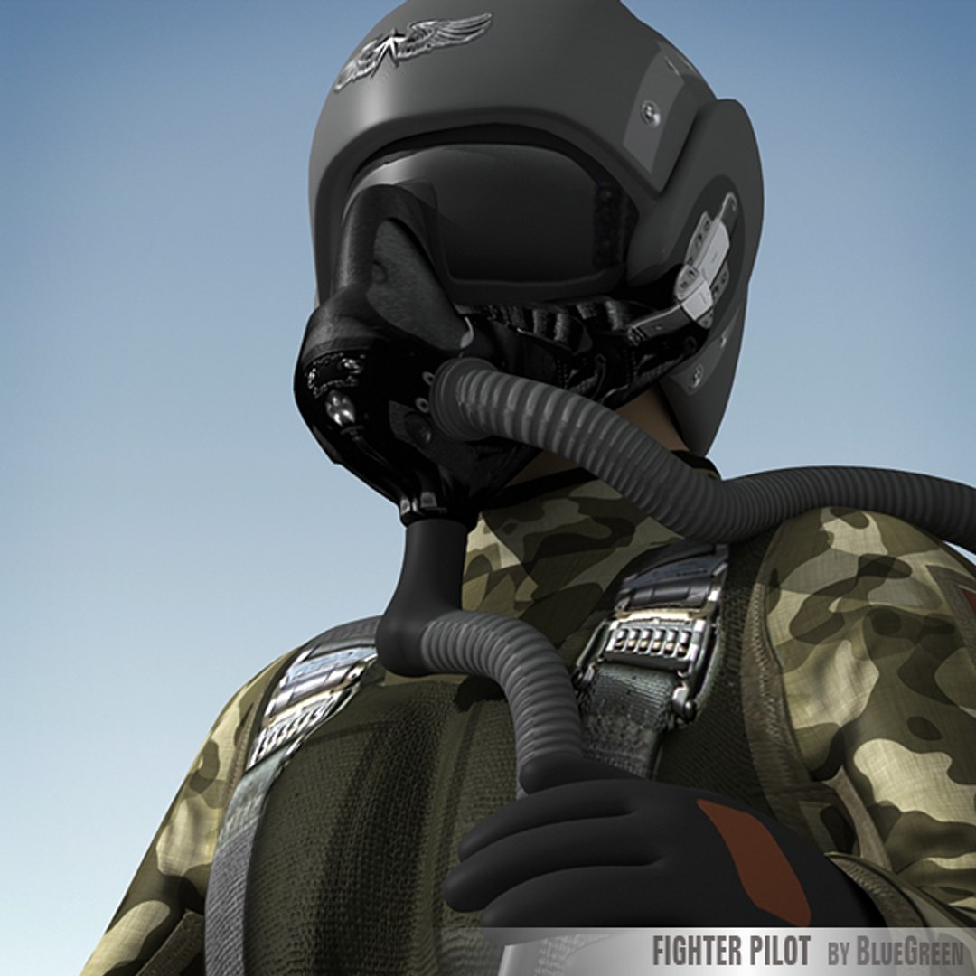Fighter Pilot 3d Model