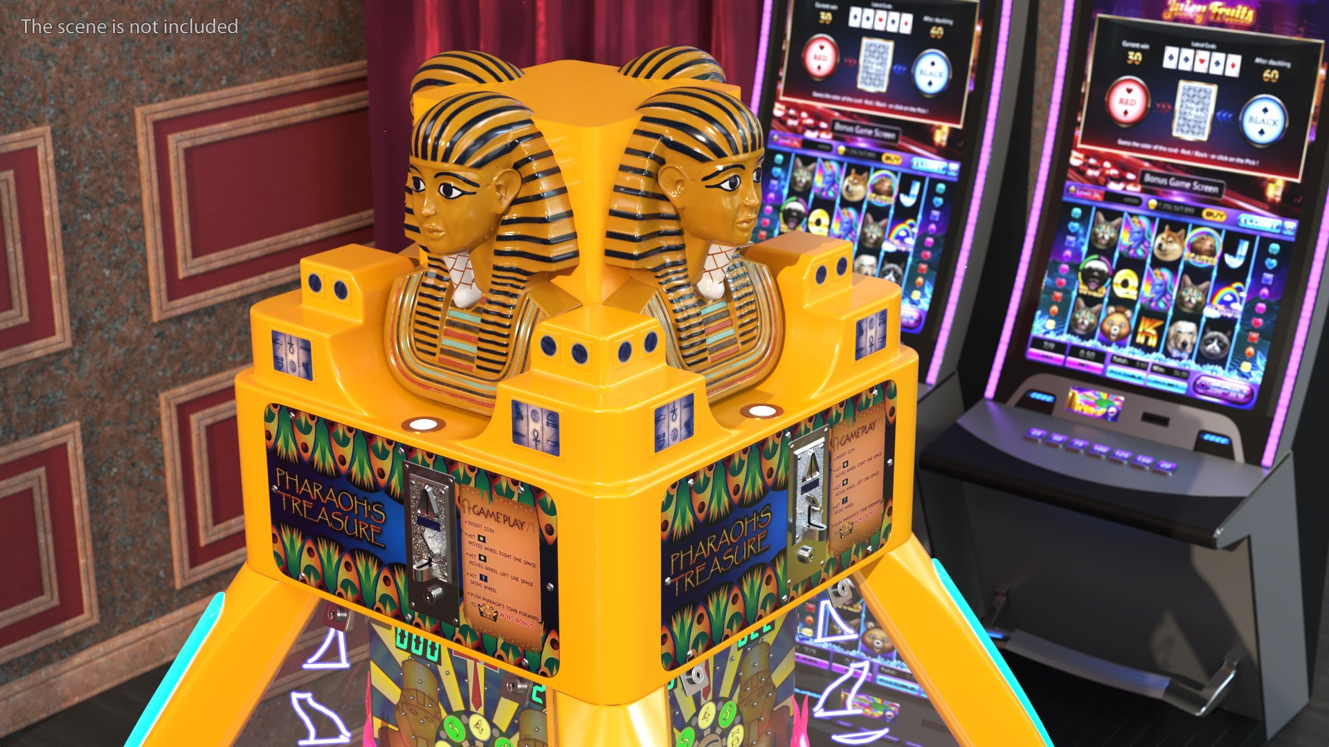 3D Pharaoh Treasure Arcade Machine - TurboSquid 2320904