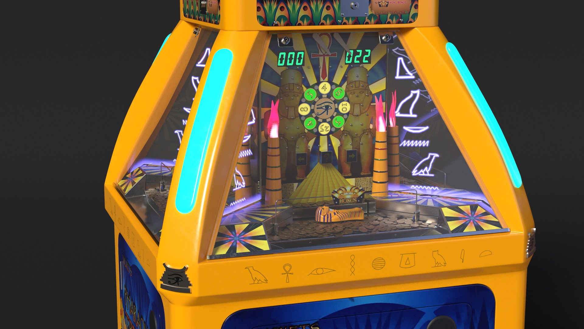 3D Pharaoh Treasure Arcade Machine - TurboSquid 2320904