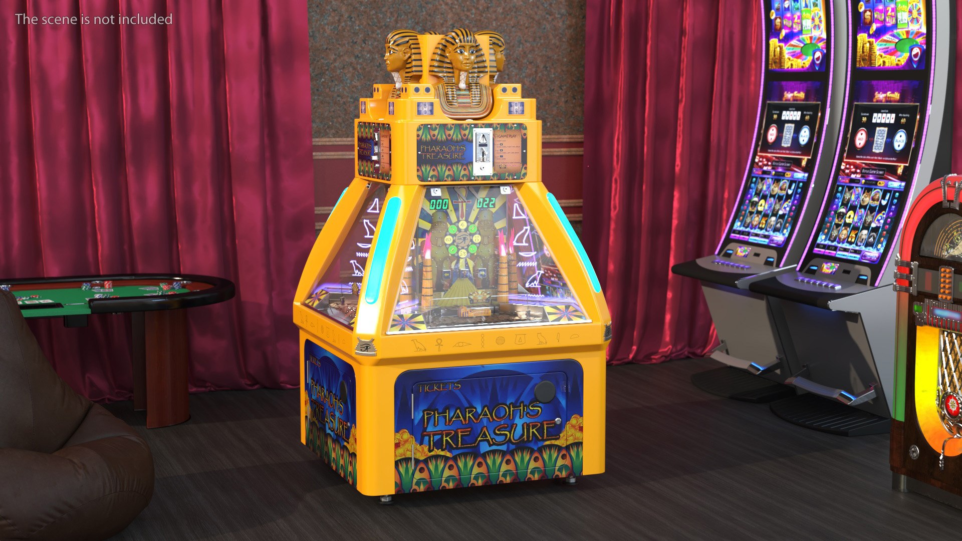 3D Pharaoh Treasure Arcade Machine - TurboSquid 2320904