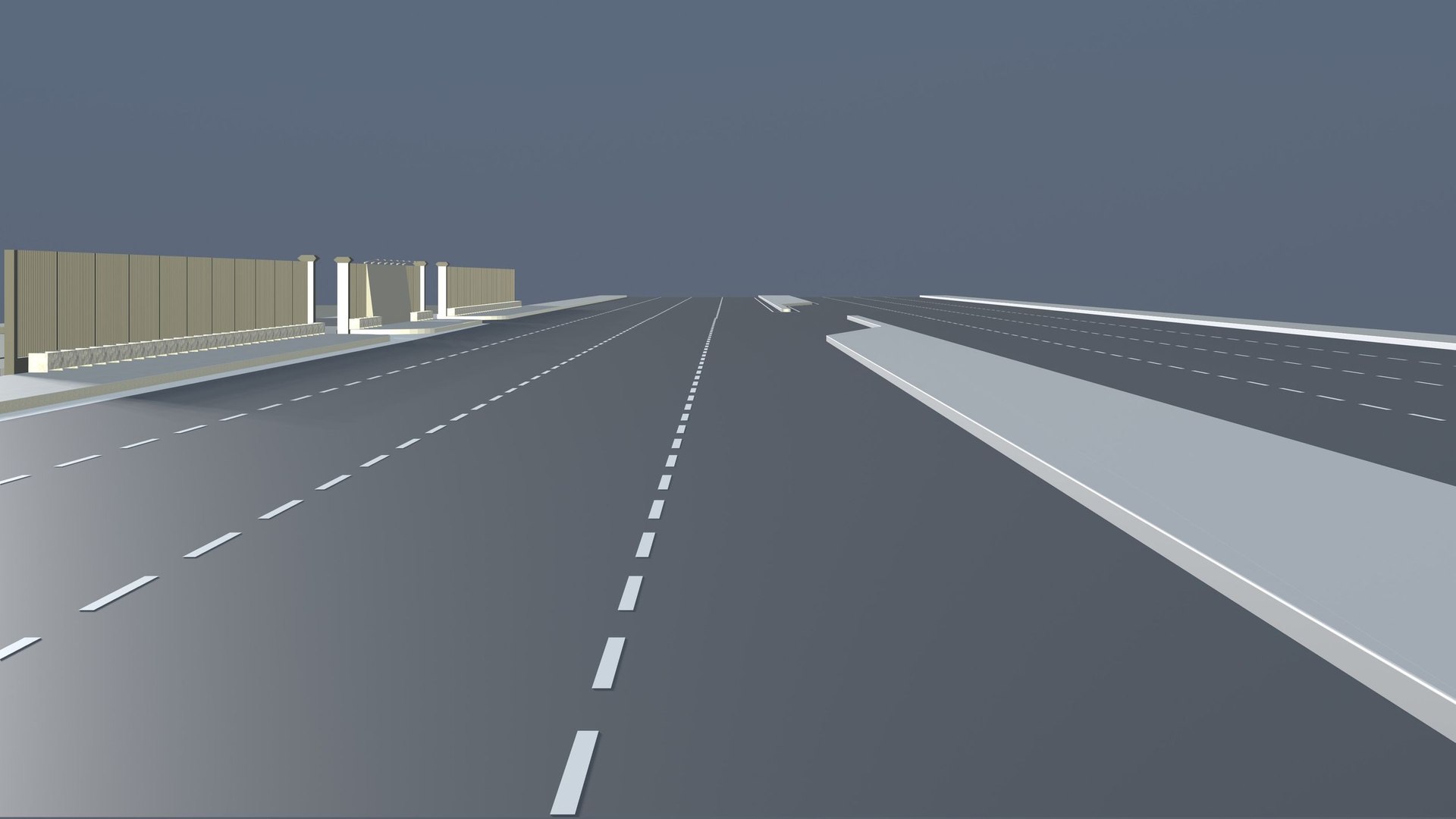 3D Model Road Scene - TurboSquid 2009580