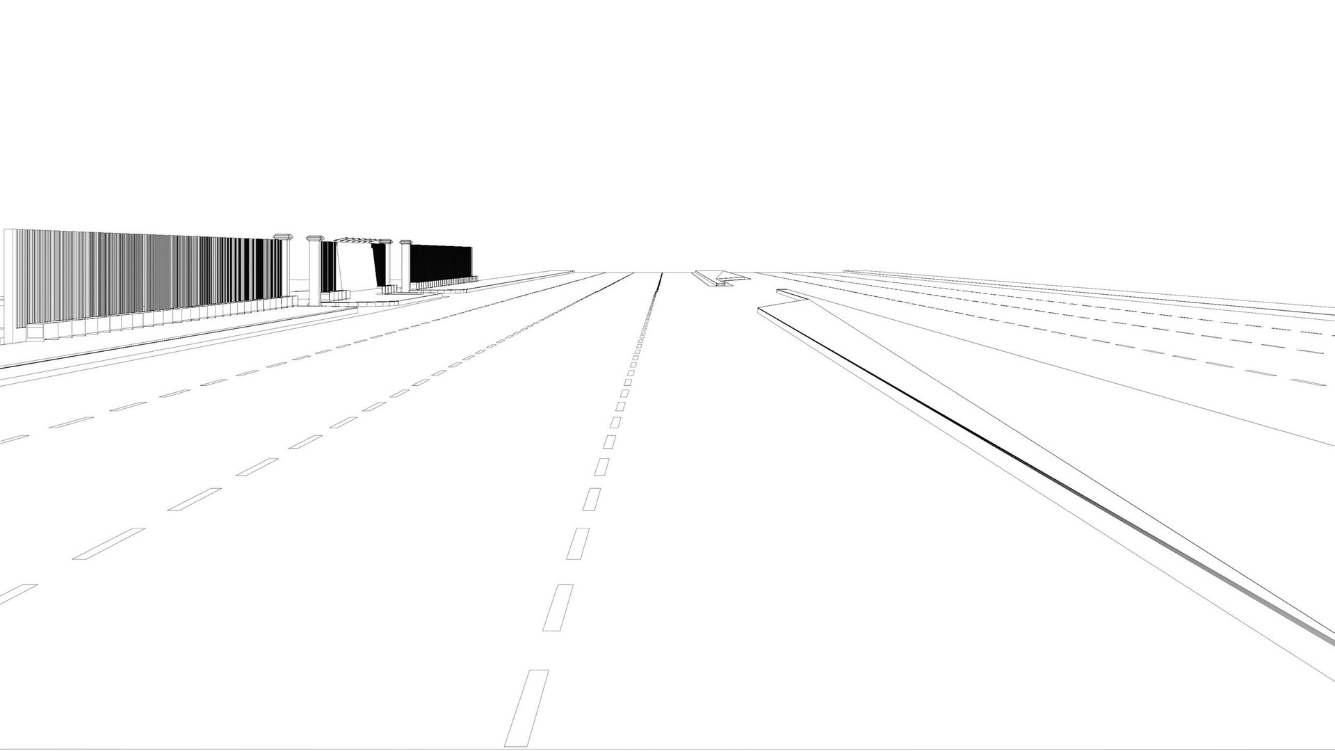 3D Model Road Scene - TurboSquid 2009580