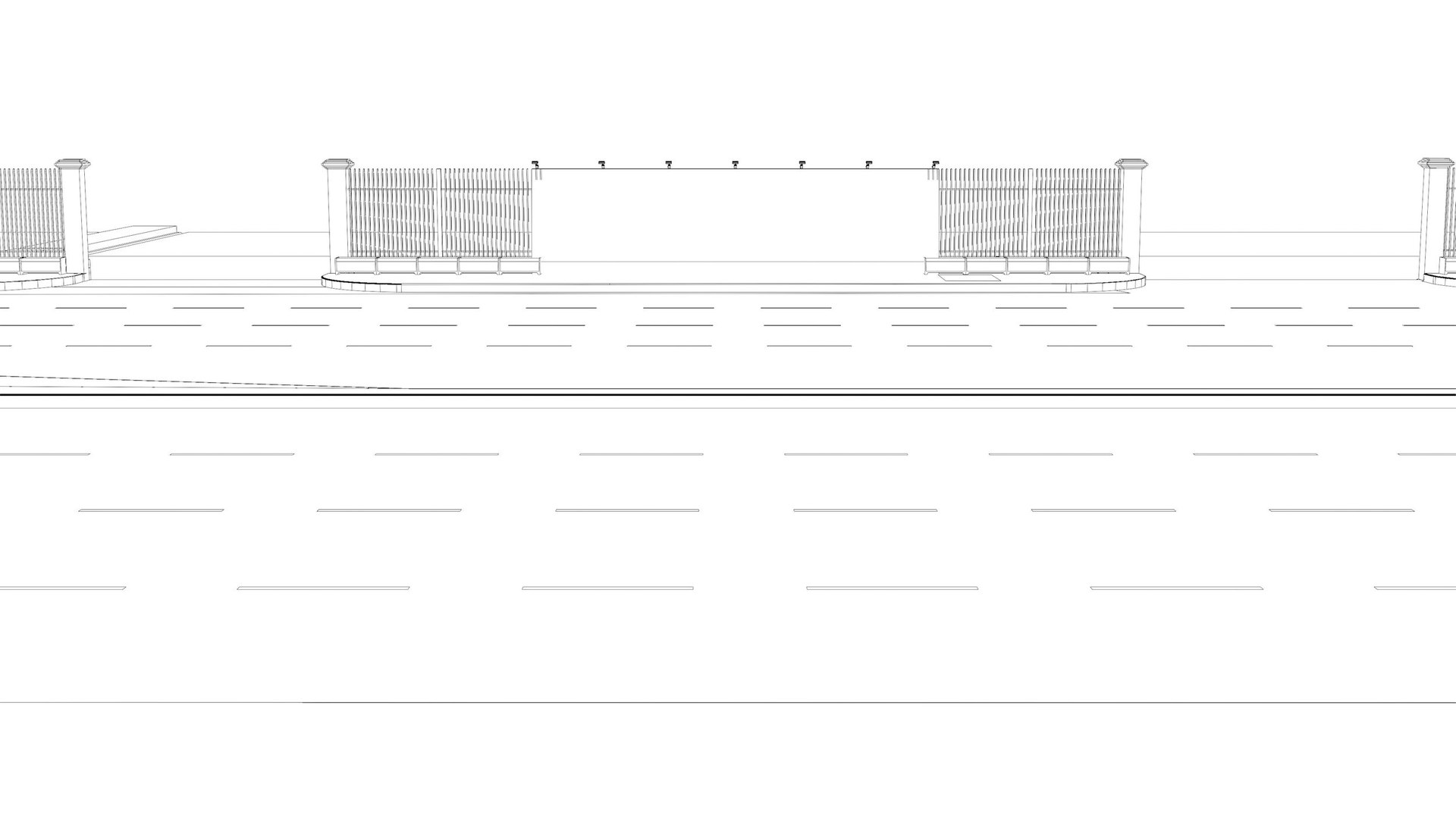 3D Model Road Scene - TurboSquid 2009580