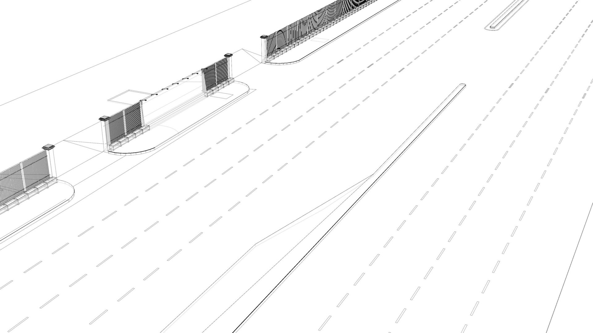 3D Model Road Scene - TurboSquid 2009580