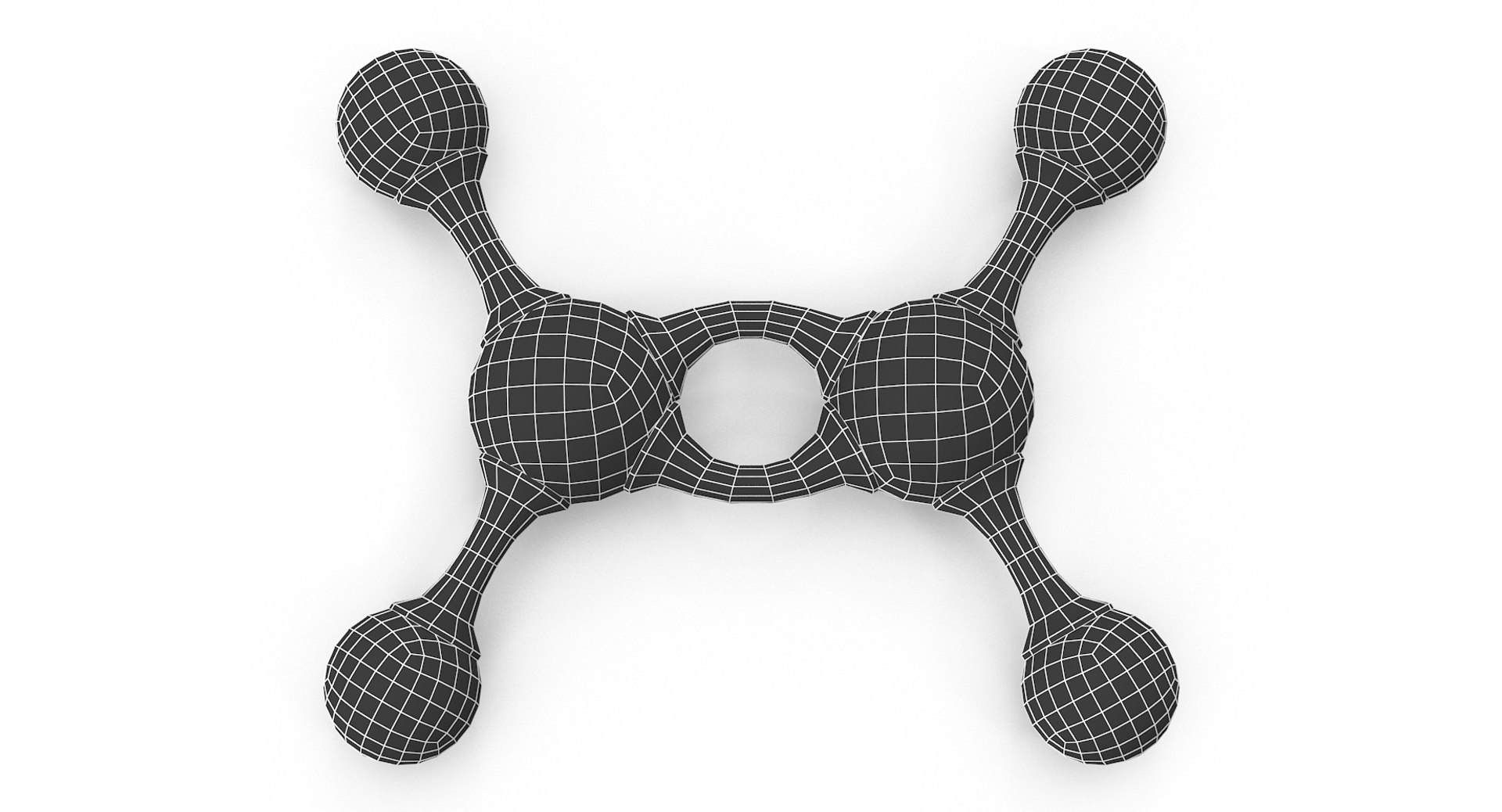 Ethylene Molecular 3D Model - TurboSquid 1278493