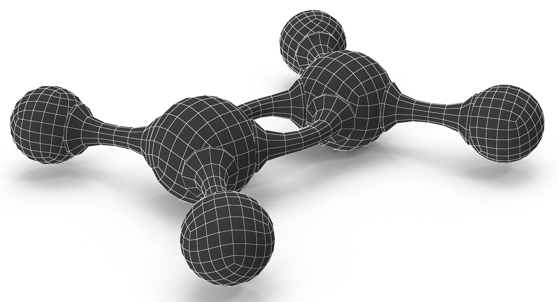 Ethylene Molecular 3D Model - TurboSquid 1278493