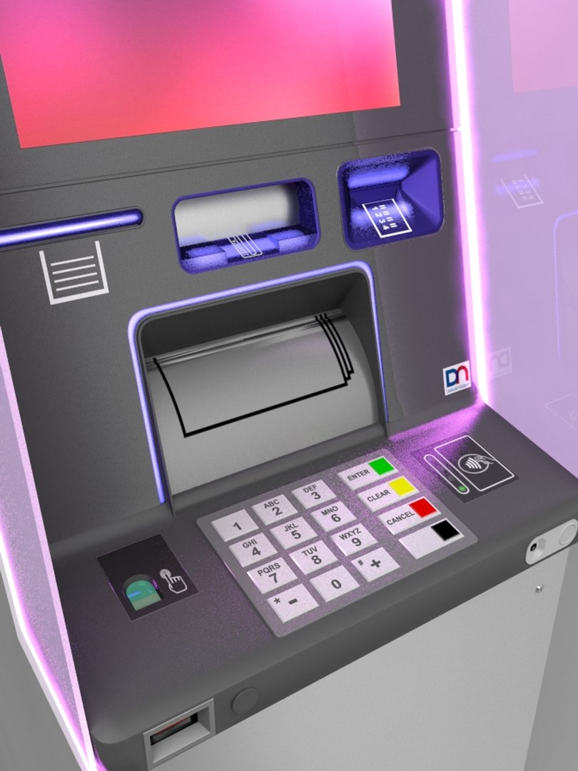 3D Atm Machine Diebold Nixdorf - TurboSquid 1654982