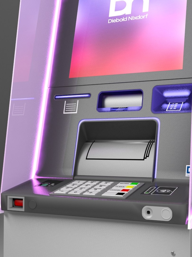 3D Atm Machine Diebold Nixdorf - TurboSquid 1654982