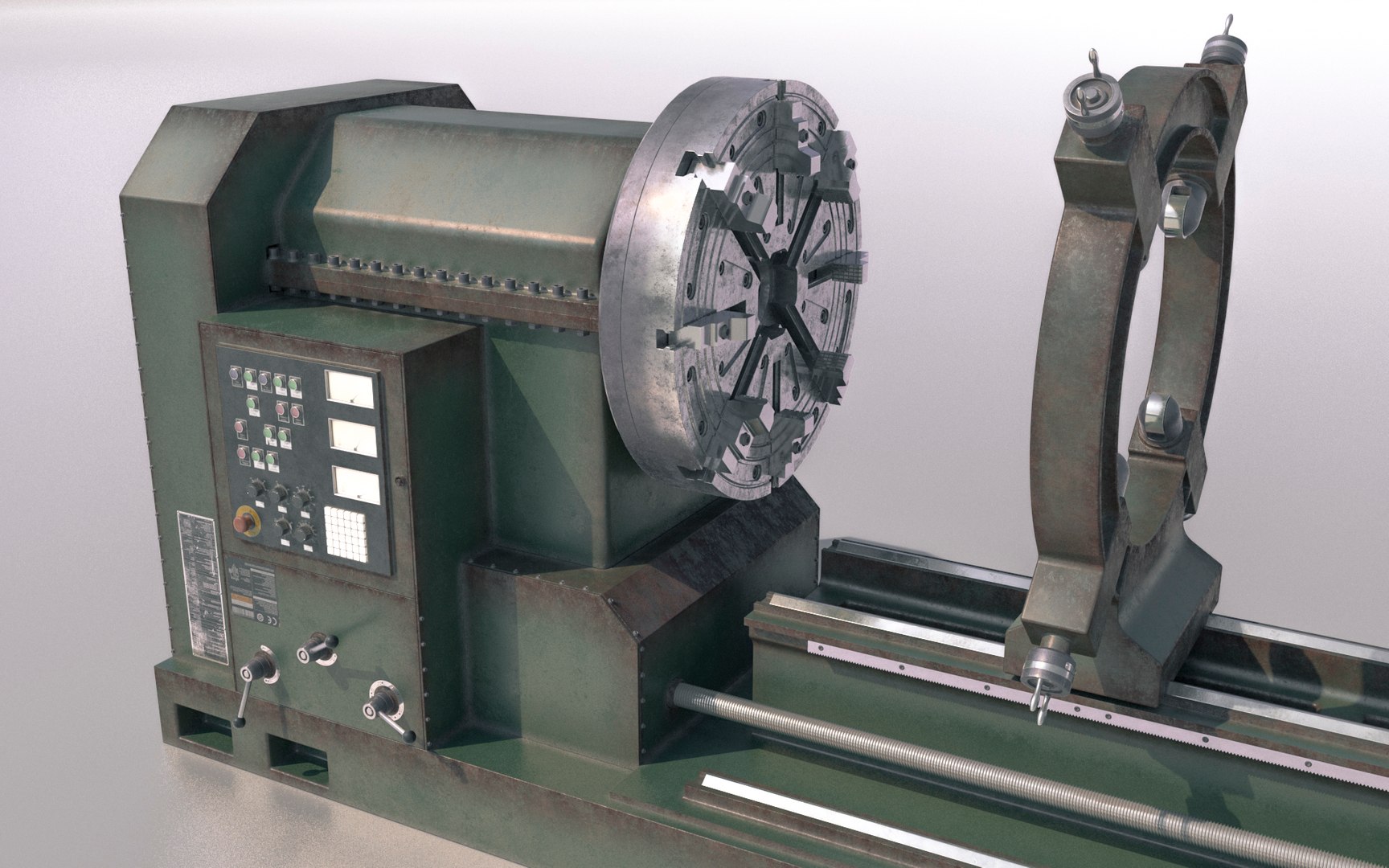 Lathe Machine 3D Model - TurboSquid 1337933